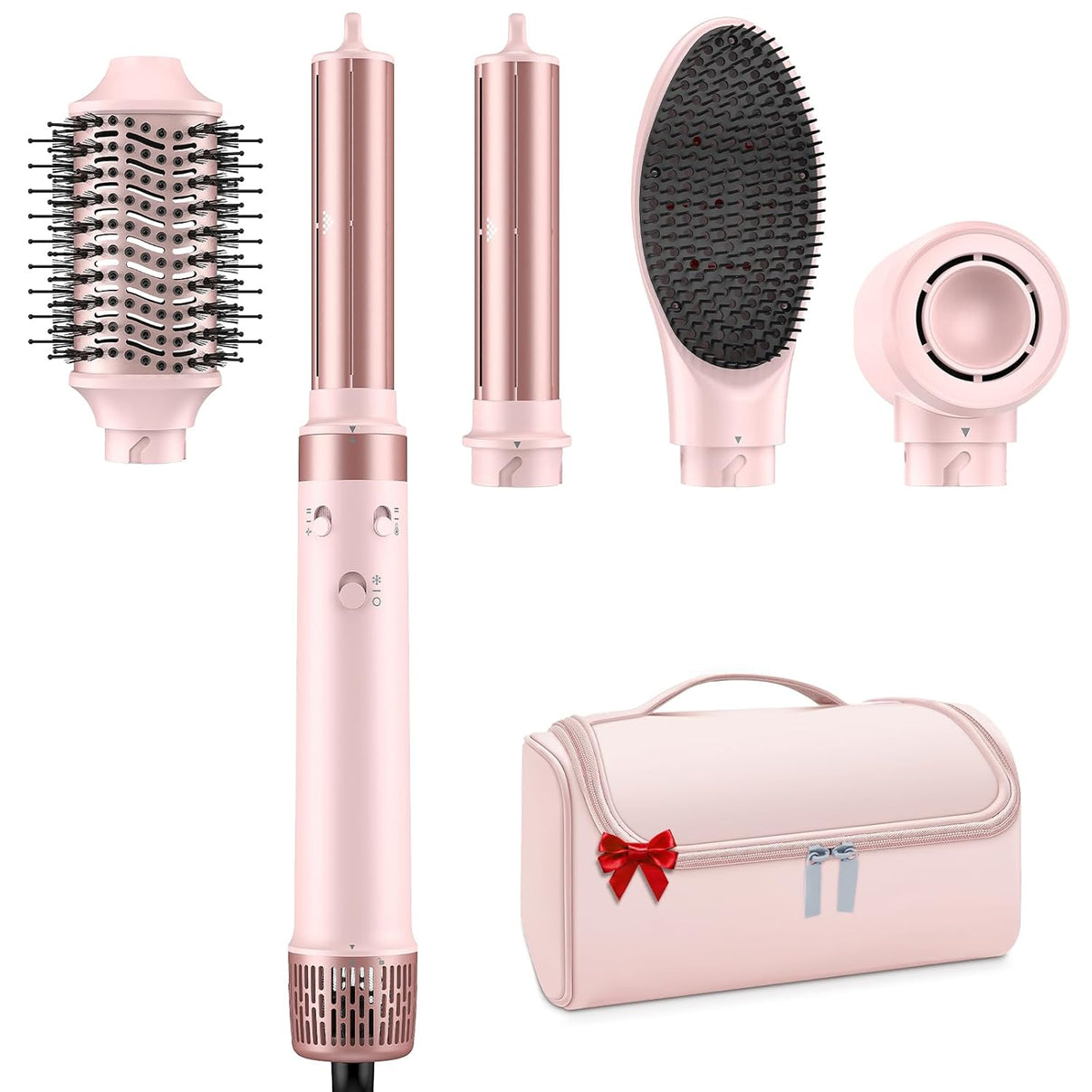 Dual Voltage 5 in 1 Hair Air Styler - Air Wrap Curler with High-Speed ...